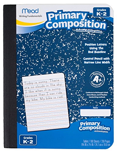 Mead Primary Composition Book, Ruled, 100 Sheets/200 Pages (09902), 6 Notebooks