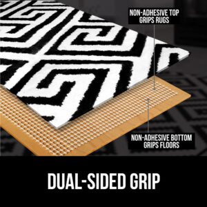 Gorilla Grip Extra Strong Rug Pad Gripper, 6 x 8.8 FT, Grips Keep Area Rugs in Place, Thick, Slip and Skid Resistant Pads for Hard Floors, Under Carpet Mat Cushion and Hardwood Floor Protection