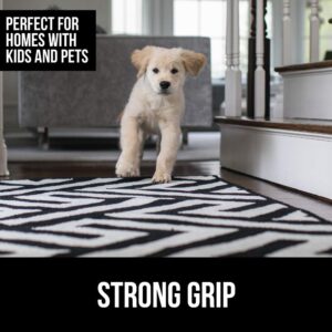 Gorilla Grip Extra Strong Rug Pad Gripper, 6 x 8.8 FT, Grips Keep Area Rugs in Place, Thick, Slip and Skid Resistant Pads for Hard Floors, Under Carpet Mat Cushion and Hardwood Floor Protection