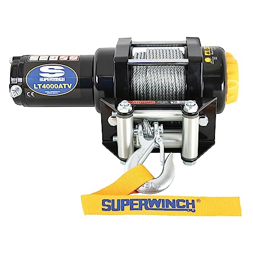 Superwinch 1140220 Black 12 VDC LT4000ATV Winch - 4000 lb. Load Capacity