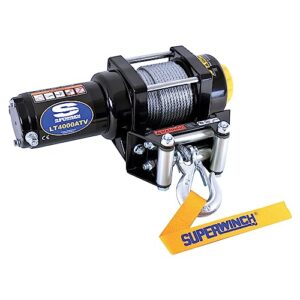 Superwinch 1140220 Black 12 VDC LT4000ATV Winch - 4000 lb. Load Capacity