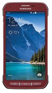 samsung galaxy s5 active g870a 16gb unlocked gsm extremely durable smartphone w/ 16mp camera - ruby red