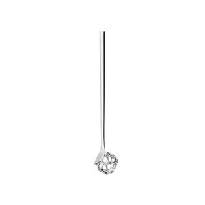 alessi acacia honey dipper, one size, silver