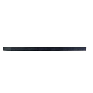 InPlace Shelving 9084676 Slimline Floating Wall Shelf, 60 in W x 7.75 in D x 1.25 in H, Black