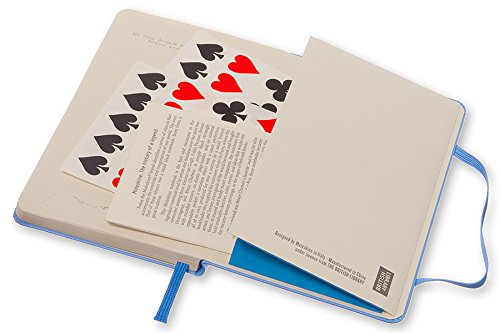 Moleskine Limited Edition Alice in Wonderland Notebook, Hard Cover, Pocket (3.5" x 5.5") Plain/Blank, Powder Blue, 192 Pages