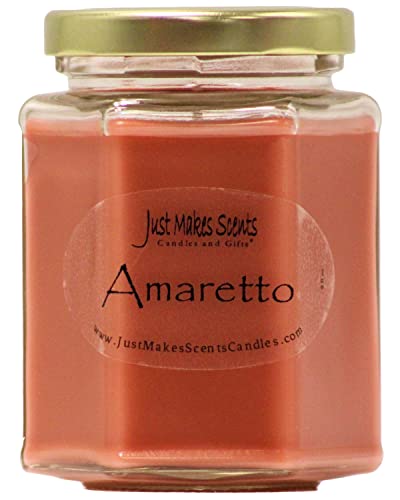 Amaretto Scented Blended Soy Candle by Just Makes Scents