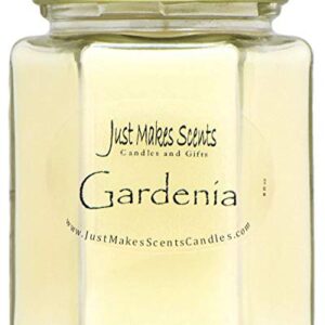 Gardenia Scented Blended Soy Candle | Long Lasting Spring Floral Fragrance | Hand Poured in The USA by Just Makes Scents