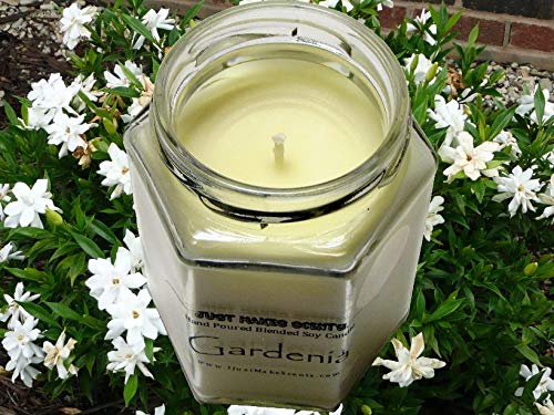 Gardenia Scented Blended Soy Candle | Long Lasting Spring Floral Fragrance | Hand Poured in The USA by Just Makes Scents