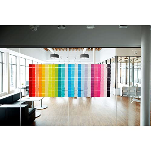 Post-it Super Sticky Notes, 3x3 in, 15 Pads, 2x the Sticking Power, Energy Boost, Bright Colors (Orange, Pink, Blue, Green), Recyclable (654-24SSAU-CP)