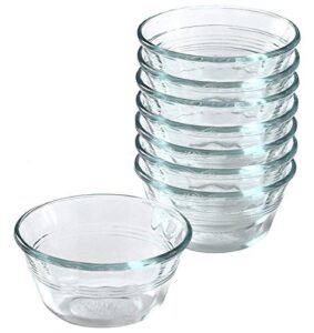 pyrex pyrex bakeware custard cups, 10 ounce (pack of 8)