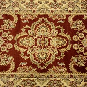 Unique Loom Voyage Collection Traditional Oriental Classic Intricate Design Area Rug (3' 3 x 5' 3 Rectangular, Red/Tan)