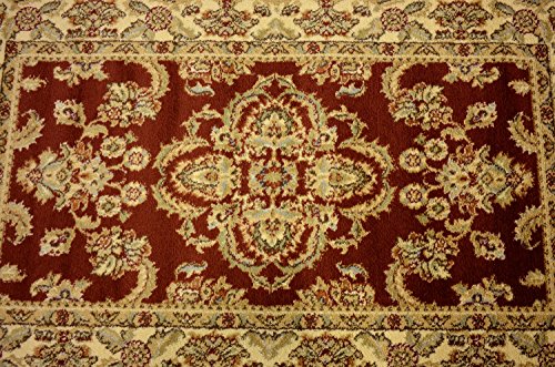 Unique Loom Voyage Collection Traditional Oriental Classic Intricate Design Area Rug (3' 3 x 5' 3 Rectangular, Red/Tan)