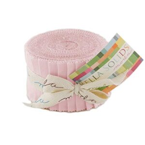 bella solids sister pink jr jelly roll (9900jjr 145) by moda house designer for moda