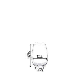 Riedel O Wine Tumbler O to Go White Wine Glass, Set of 2