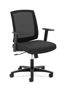 hon torch mesh mid-back task chair, fixed arms, in black (hvl511)