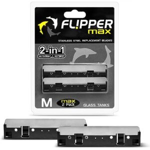 fl!pper flipper max aquarium algae scraper replacement blades for fish tank cleaning kits