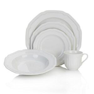 mikasa antique white 40-piece dinnerware set, service for 8