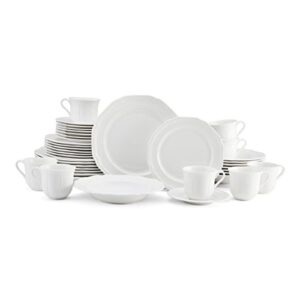 Mikasa Antique White 40-Piece Dinnerware Set, Service for 8