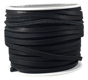 lace lacing leather topgrain latigo black 50 foot spool