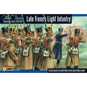 black powder late french light infantry napoleonic war military wargaming plastic model kit