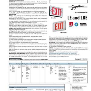 Lithonia Lighting LE S 1 R EL N SD LED Aluminum Emergency Exit Sign, 2 watts, Silver