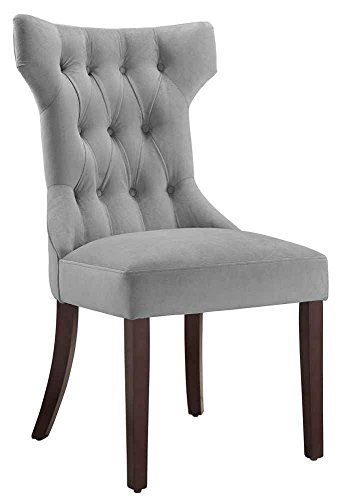 Dorel Living Clairborne Upholstered dining chair, set of 2, Gray