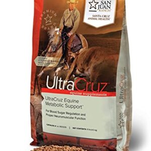 UltraCruz Equine Metabolic Support Supplement for Horses, 10 lb, Pellet (36 Day Supply)