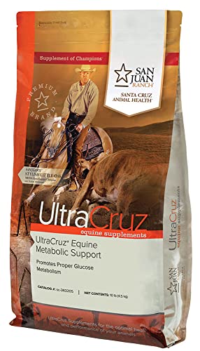 UltraCruz Equine Metabolic Support Supplement for Horses, 10 lb, Pellet (36 Day Supply)