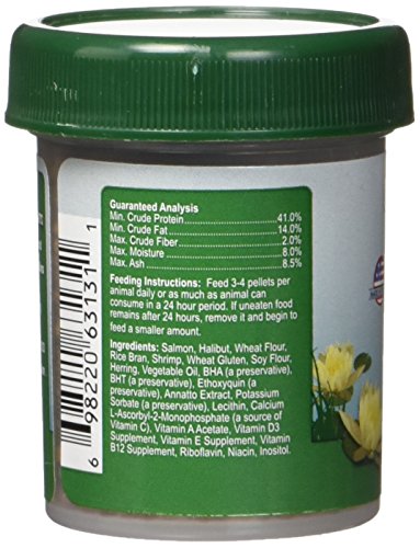 OMEGA 63131 1 One Frog & Tadpole Pellet 1.2oz, Yellow