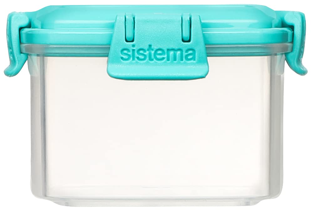 Sistema To Go Collection Mini Knick Knack Snack Container, 2.09 oz./62 mL, Pink/Green/Blue/Purple, 4 Count