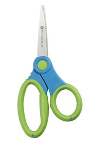 westcott kids titanium bonded scissors, pointed, 5", color varies (15987)