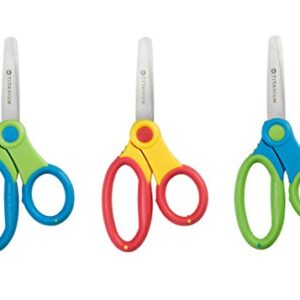 Westcott Kids Titanium Bonded Scissors, Pointed, 5", Color Varies (15987)