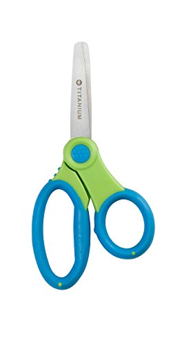 Westcott Kids Titanium Bonded Scissors, Pointed, 5", Color Varies (15987)