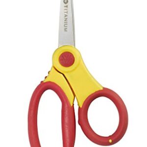 Westcott Kids Titanium Bonded Scissors, Pointed, 5", Color Varies (15987)