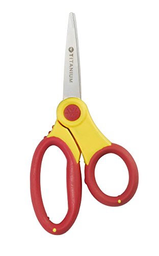 Westcott Kids Titanium Bonded Scissors, Pointed, 5", Color Varies (15987)