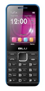 blu tank ii t193 unlocked gsm dual-sim cell phone w/ camera and 1900 mah big battery - unlocked cell phones - retail packaging - black blue