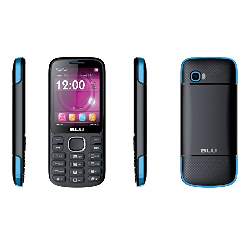 BLU Jenny TV 2.8 T276T Unlocked GSM Dual-SIM Cell Phone w/ 1.3MP Camera - Unlocked Cell Phones - Retail Packaging - Black Blue