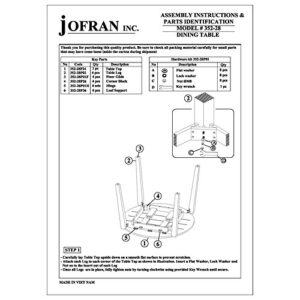 Jofran Simplicity Honey Round Drop/Leaf Dining Table