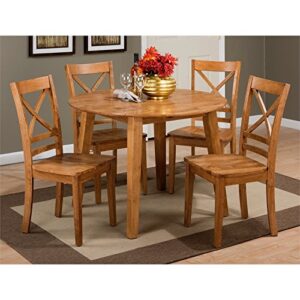 Jofran Simplicity Honey Round Drop/Leaf Dining Table