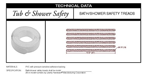 Delta Faucet TRDS094-W Bathroom/Shower Non-Slip Treads, White, 6 per pkg