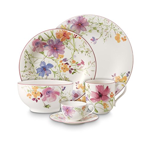 Villeroy & Boch 1041002641 Mariefleur Salad Plate, 8.25 inch, White