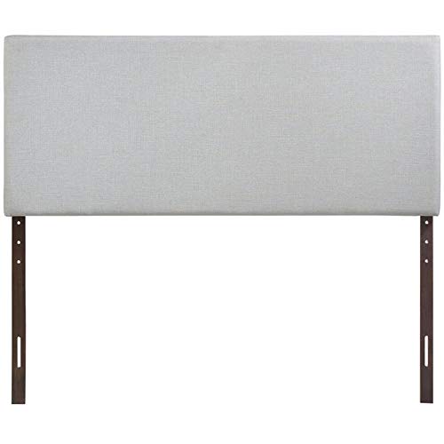 Modway Region Linen Fabric Upholstered Queen Headboard in Gray