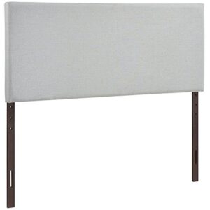 modway region linen fabric upholstered queen headboard in gray