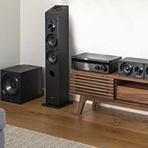 Sony SSCS8 2-Way 3-Driver Center Channel Speaker - Black, 4 Bookshelf Speaker System