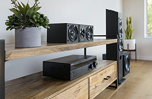 Sony SSCS8 2-Way 3-Driver Center Channel Speaker - Black, 4 Bookshelf Speaker System