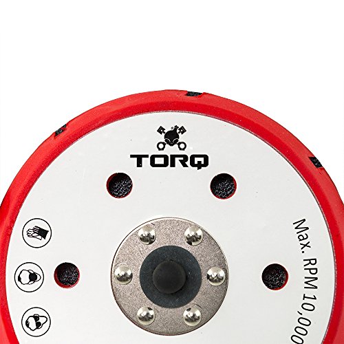 Torq-BUFLC_202 R5 Dual-Action Backing Plate with Hyper Flex Technology (6 Inch), Red