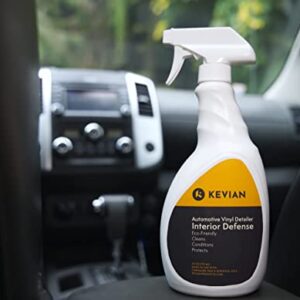 KevianClean Interior Defense Car Vinyl Protectant Dashboard Cleaner for Auto, RV, Boat, Marine, Aircraft - Best Treatment for Bonded, PU & Faux Leather Furniture - Matte Finish 24 oz