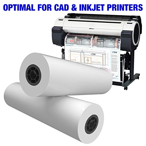 Alliance Wide Format Paper Rolls CAD Bond 30" Widths (2 Rolls, 30 In x 300 Ft | 2" Core)