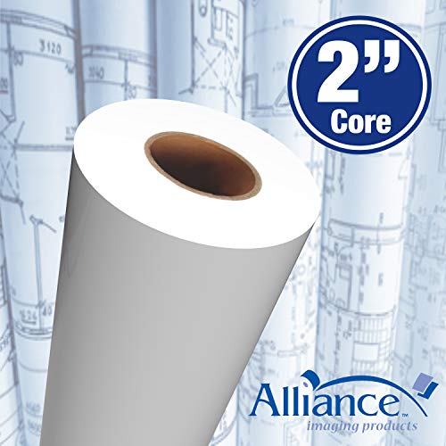 Alliance Wide Format Paper Rolls CAD Bond 30" Widths (2 Rolls, 30 In x 300 Ft | 2" Core)