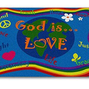 Kid Carpet God is Love Sunday School Rug